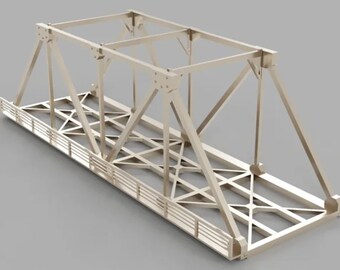 HO Scale Truss Brdige - Etsy