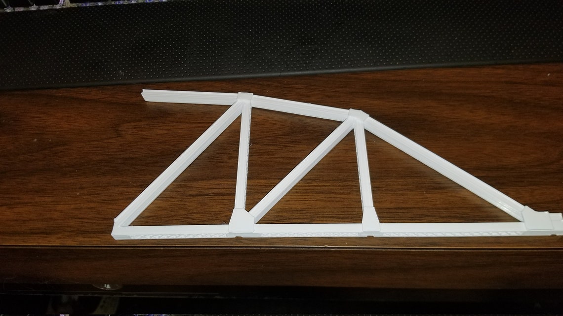 N Scale 3D Printed 126 Ft. Single Track Steel Arched Truss Bridge. - Etsy