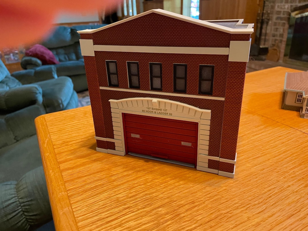 3D Printed HO Scale Fire Station: Ready to Build - Etsy