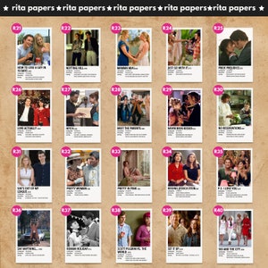 60 PCS Rom Com Poster Set | 2000s Movie Bundle Print Pack Aesthetic ...
