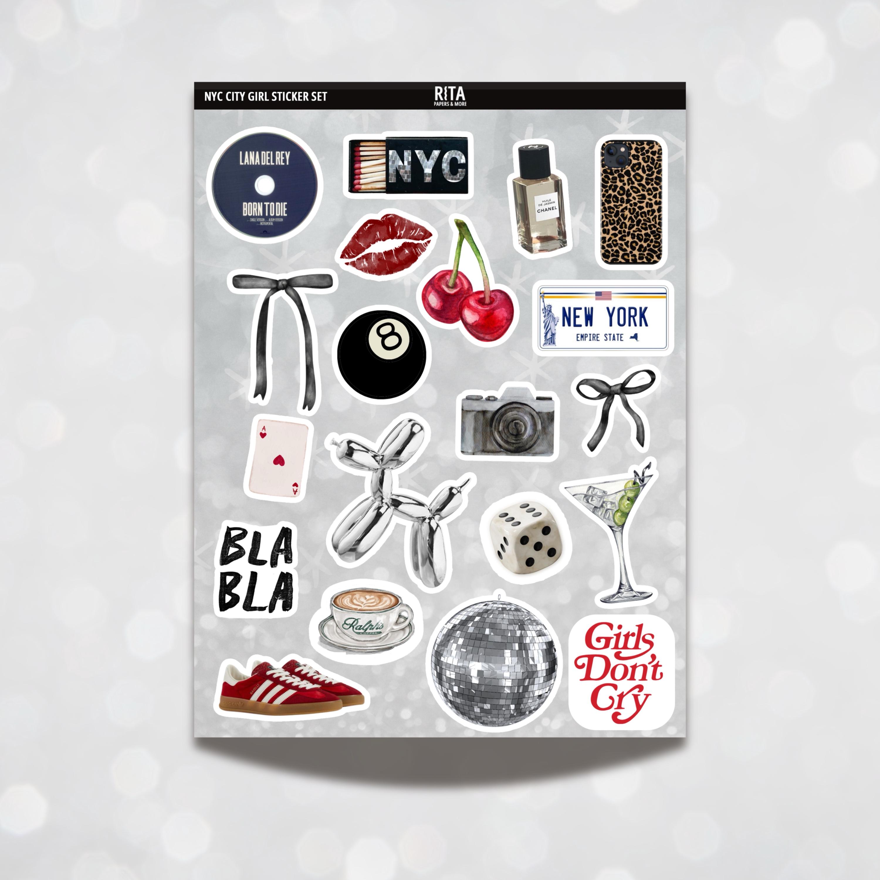 Aesthetic Stickers Bundle Stargirl Sticker Set Navy Journal Stickers ...