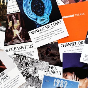 Minimalist Album Cover Poster Set Wall Art Create Custom Print Bundle ...