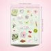 24 PCS Clean Girl Aesthetic Stickers Sheet Journal Stickers Planner ...
