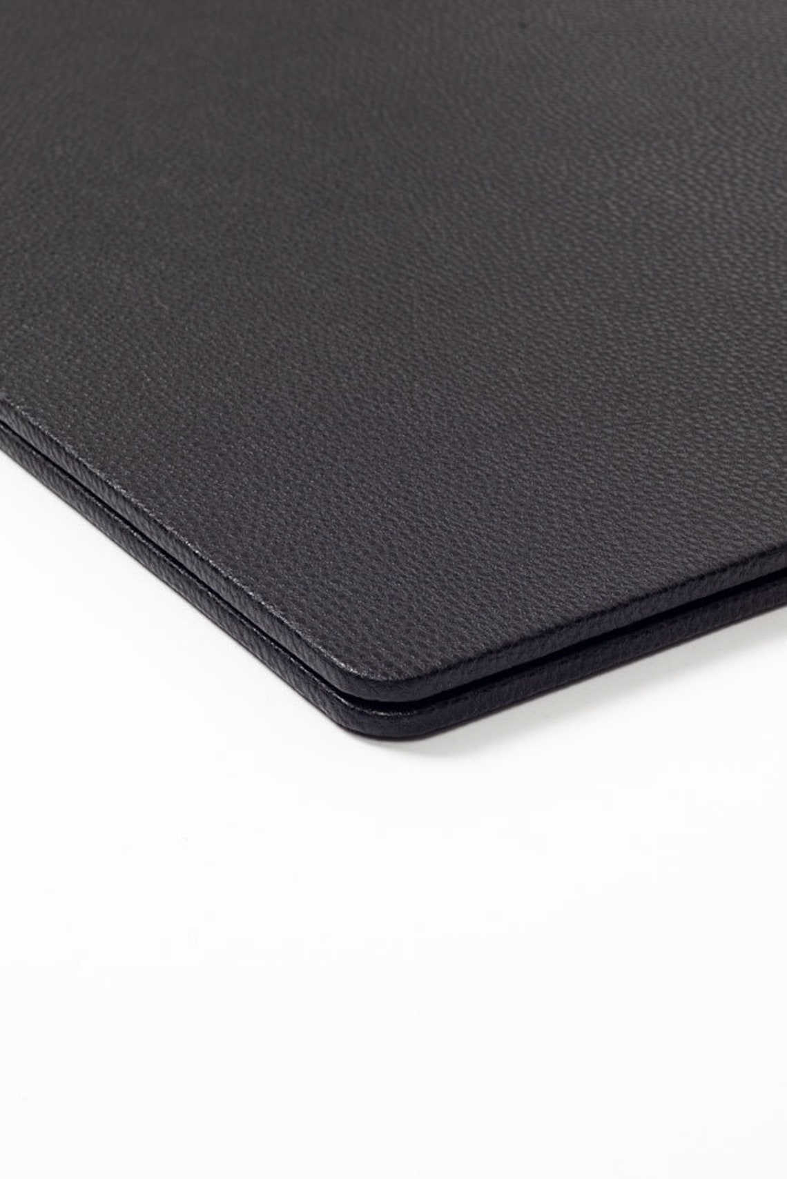 Desk Pad / Leather Desk Mat / Leather Cover Desk Pad With Wood - Etsy