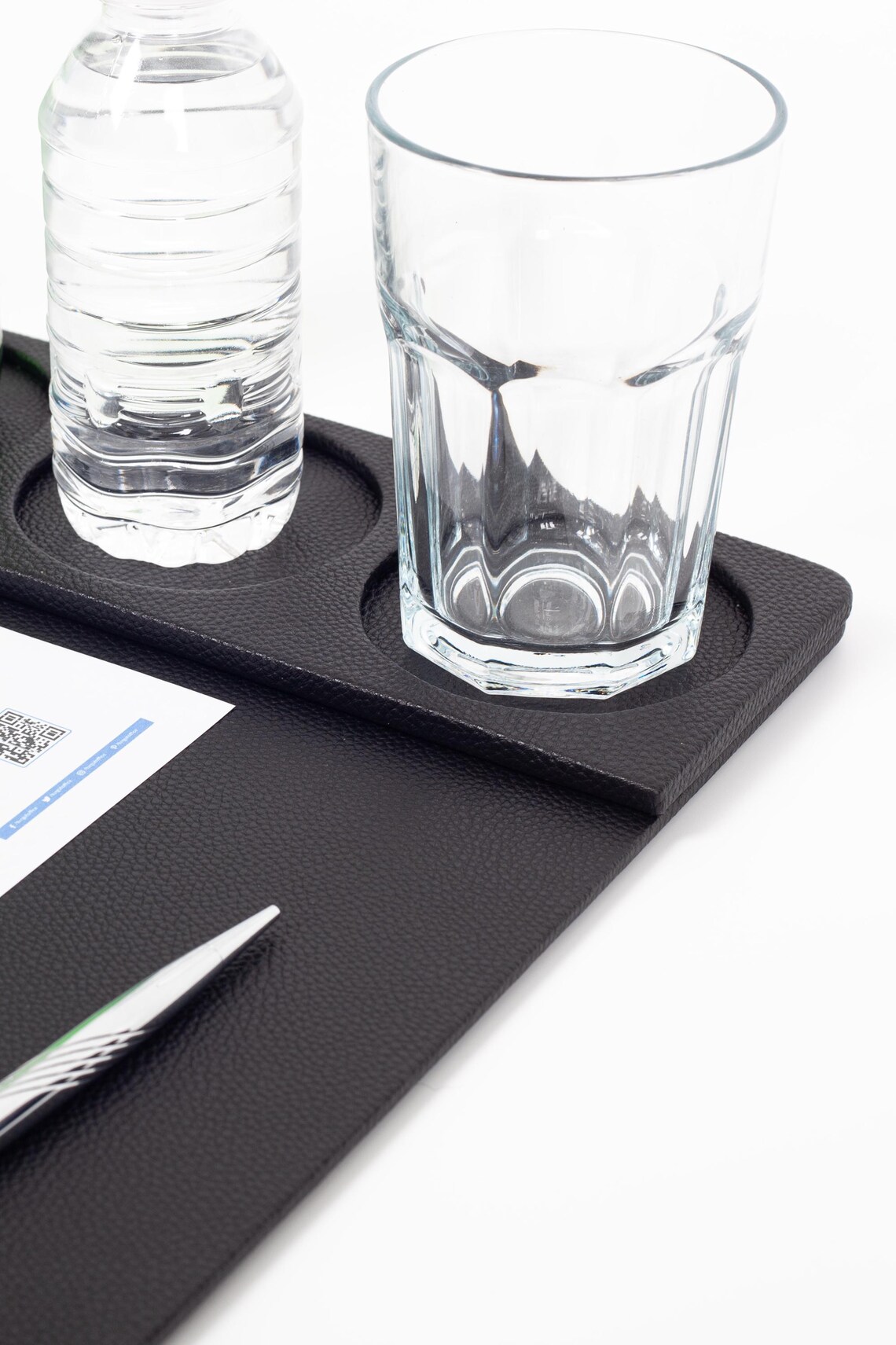 Black Leather Meeting Desk Pad: Conference Room Organizer (38x44 Cm) - Etsy