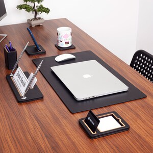 Office Desk Set - Desk Accessories Set - Personalized Desk Set - Office ...