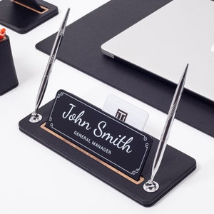Office Desk Set - Desk Accessories Set - Personalized Desk Set - Office ...