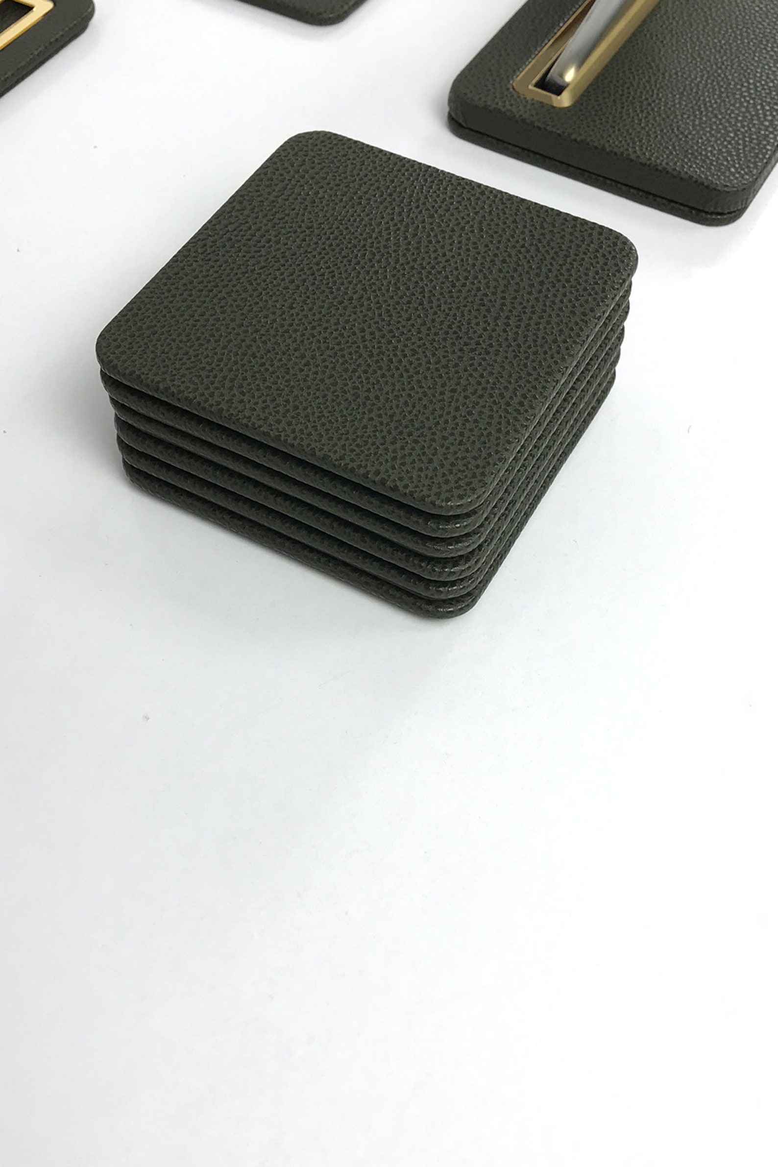 Leather Desk Set Desk Accessories Set Personalized Desk Set Office Desk ...