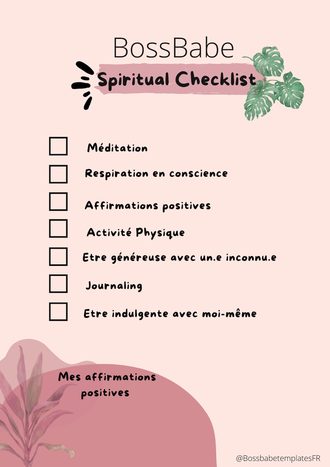 Spiritual Checklist // to Do List Self-care // Spiritual // - Etsy