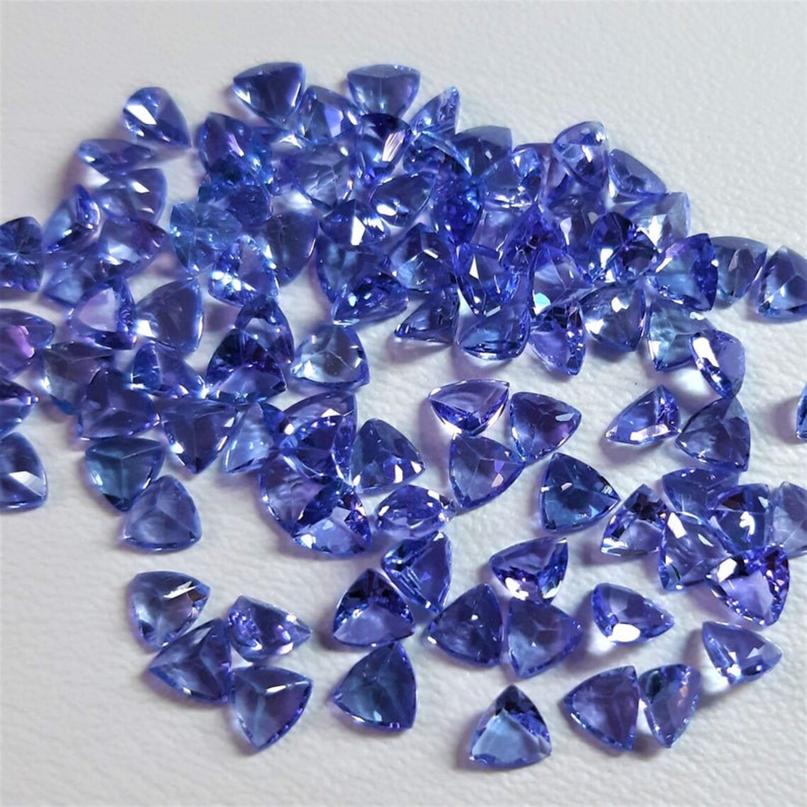 3 X 3 MM Azul Tanzanita Trillion AAA Top Quality of Tanzanite | Etsy