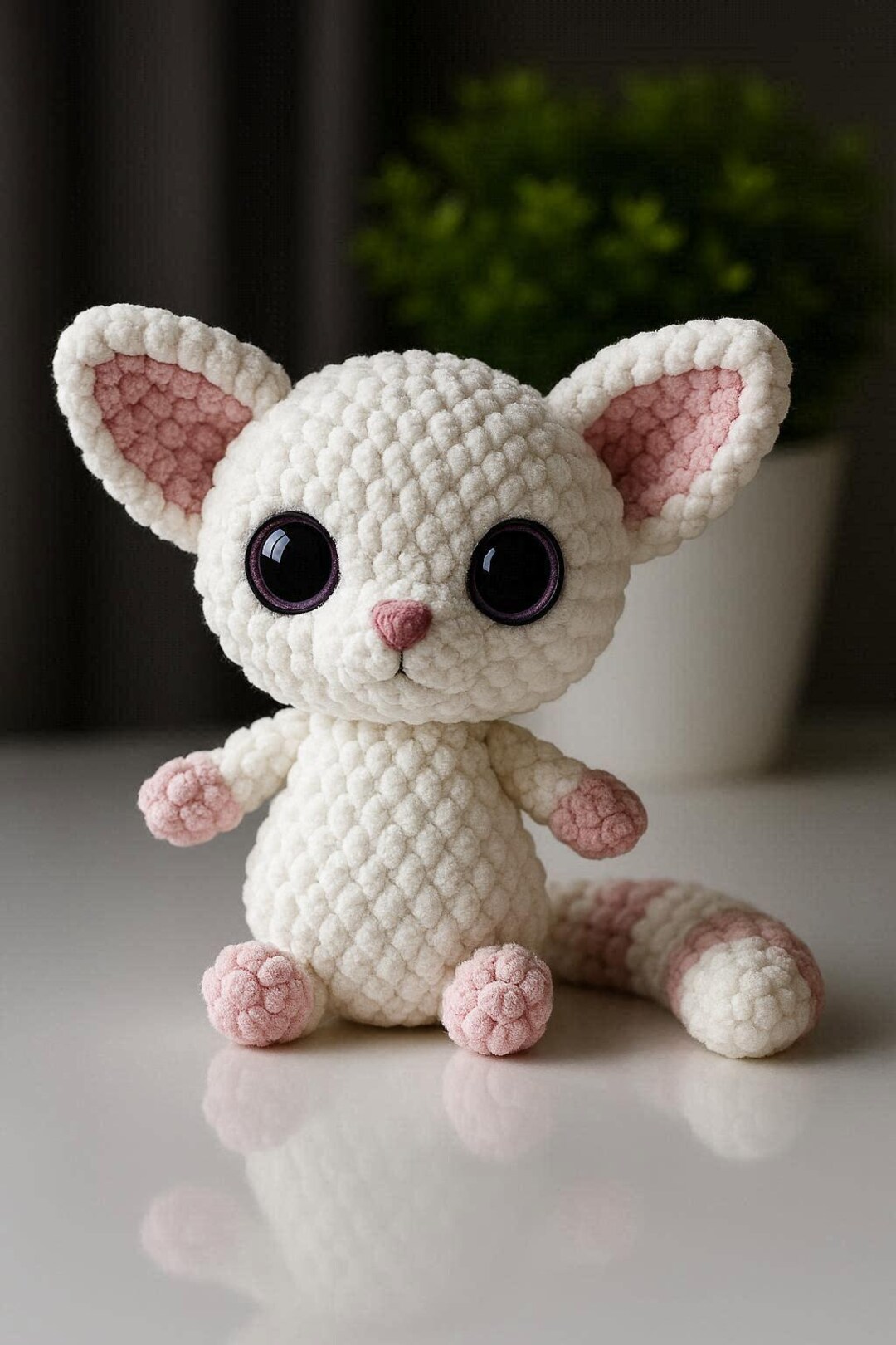 Lemur Amigurumi Crochet Pattern PDF • Cute Kawaii Lemur • Step-by-step Photos • Easy Animal ...