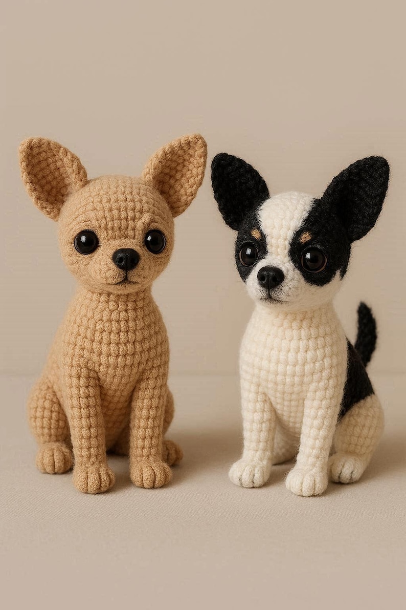 Chihuahua Crochet Pattern PDF – Realistic Amigurumi Dog Tutorial ...