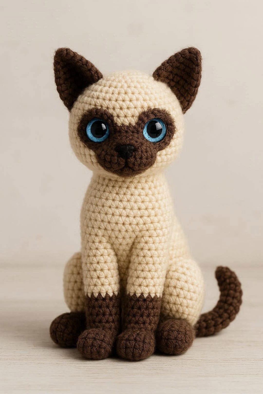 Siamese Cat Crochet Pattern PDF – Realistic Amigurumi Cat Tutorial ...