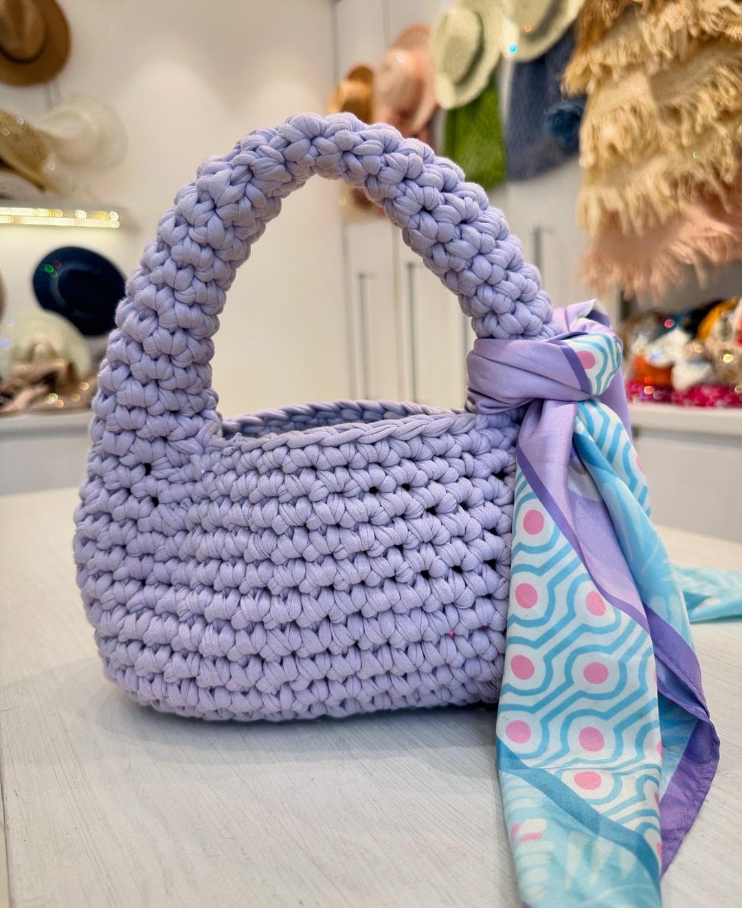 Crochet Hobo Bag Pattern PDF – Crochet Bag With Tubular Handle – Easy ...
