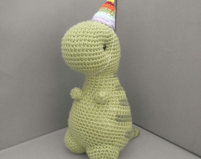 Birthday Timothy the T-rex With a Festive, Removable Party Hat. Party ...