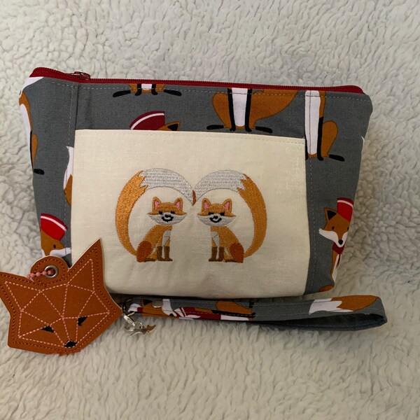 Fox Zipper Pouch - Etsy