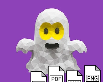 Halloween Ghost. Papercraft. Printable PDF. DIY Template - Etsy