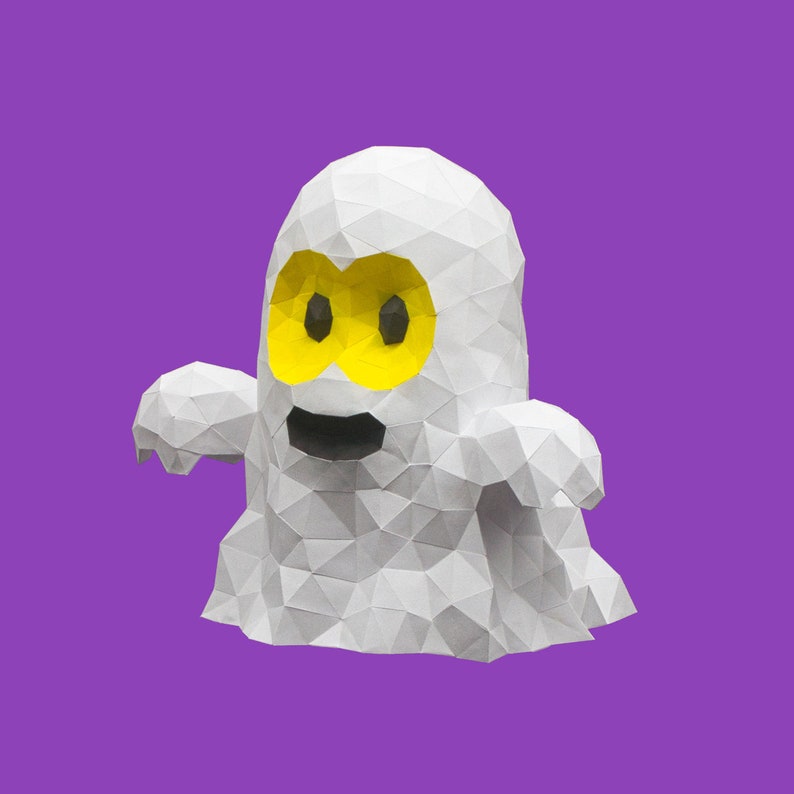 Cute Papercraft Ghost - Template - Etsy