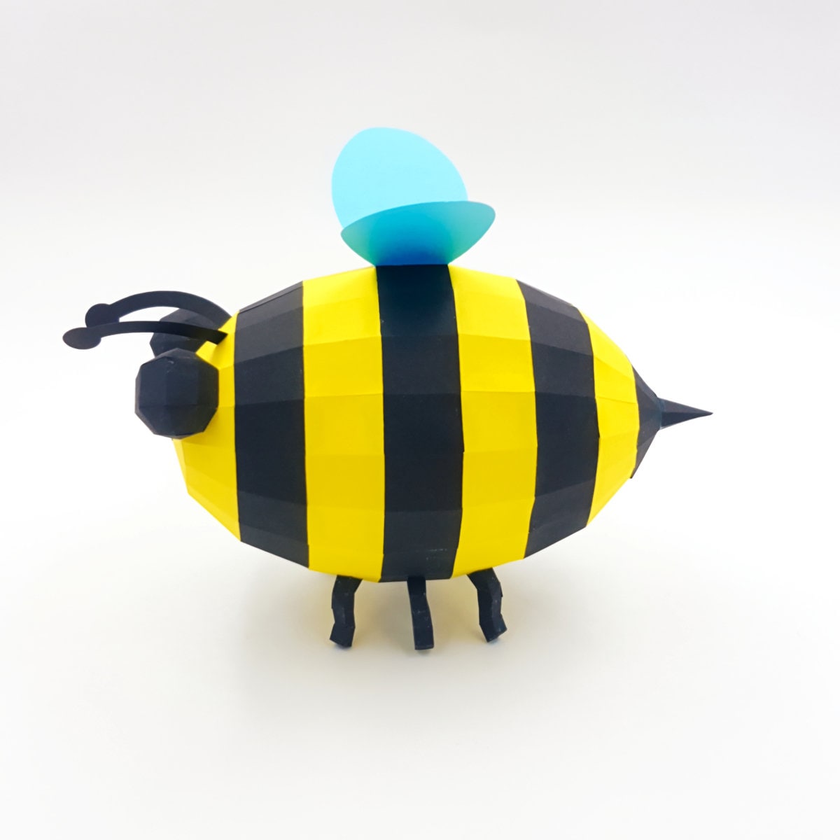 3D Bee Papercraft - Template - Etsy Canada