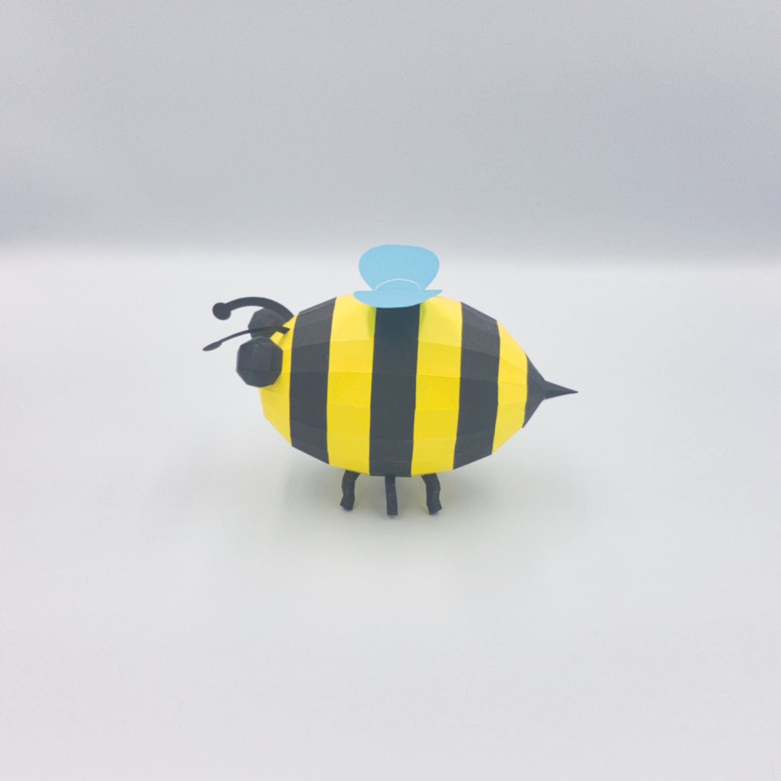 3D Bee Papercraft Template | Etsy
