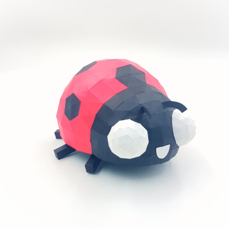 3D Ladybug Papercraft Template - Etsy