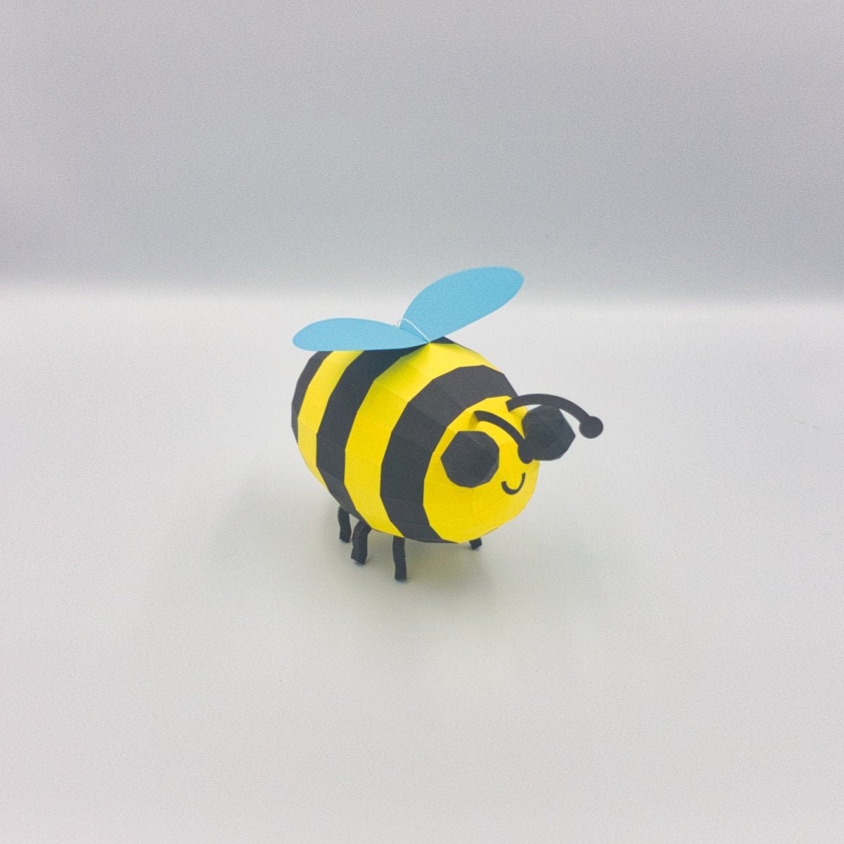 3D Bee Papercraft Template | Etsy