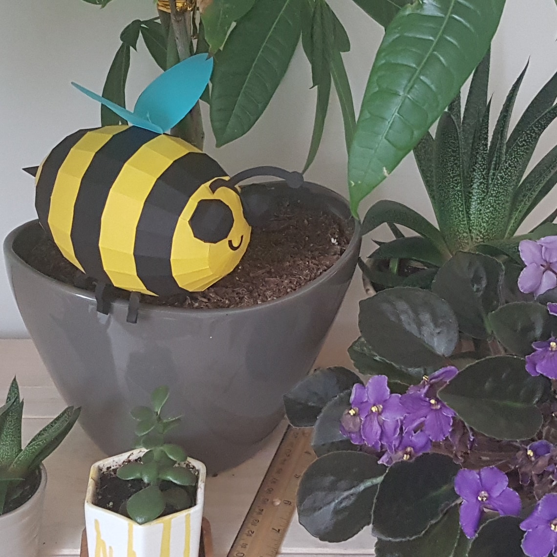 3D Bee Papercraft Template - Etsy Canada