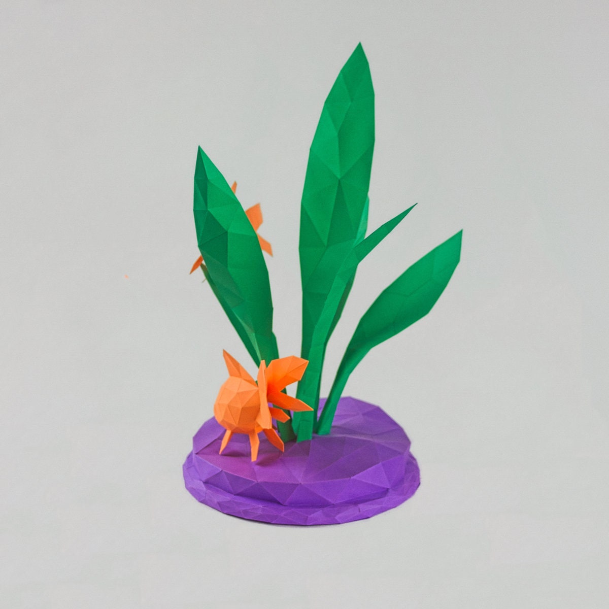 3D Papercraft Goldfish Diorama - Template - Etsy Canada