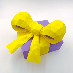 Papercraft Gift Box Template - Etsy