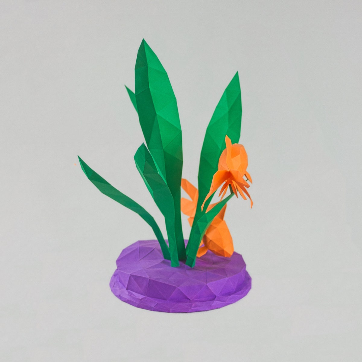 3D Papercraft Goldfish Diorama - Template - Etsy Canada