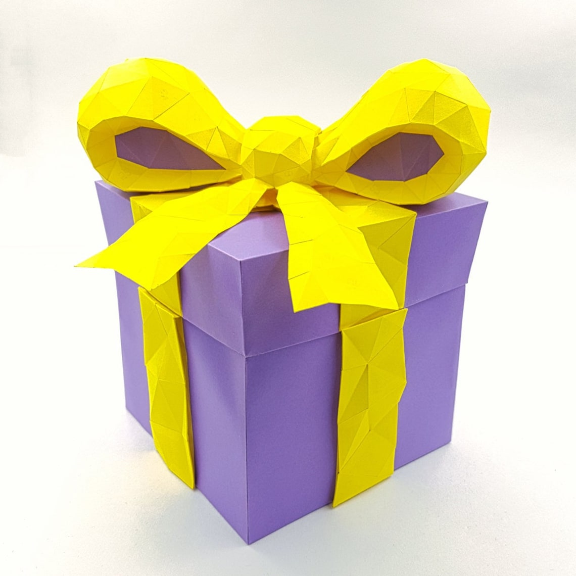 Papercraft Gift Box Template - Etsy