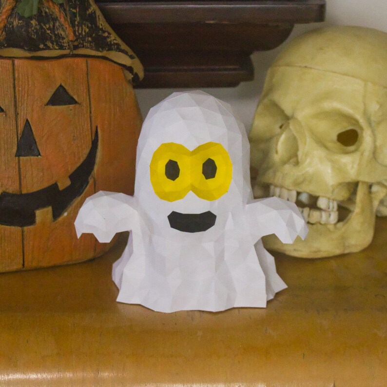 Cute Papercraft Ghost - Template - Etsy Canada
