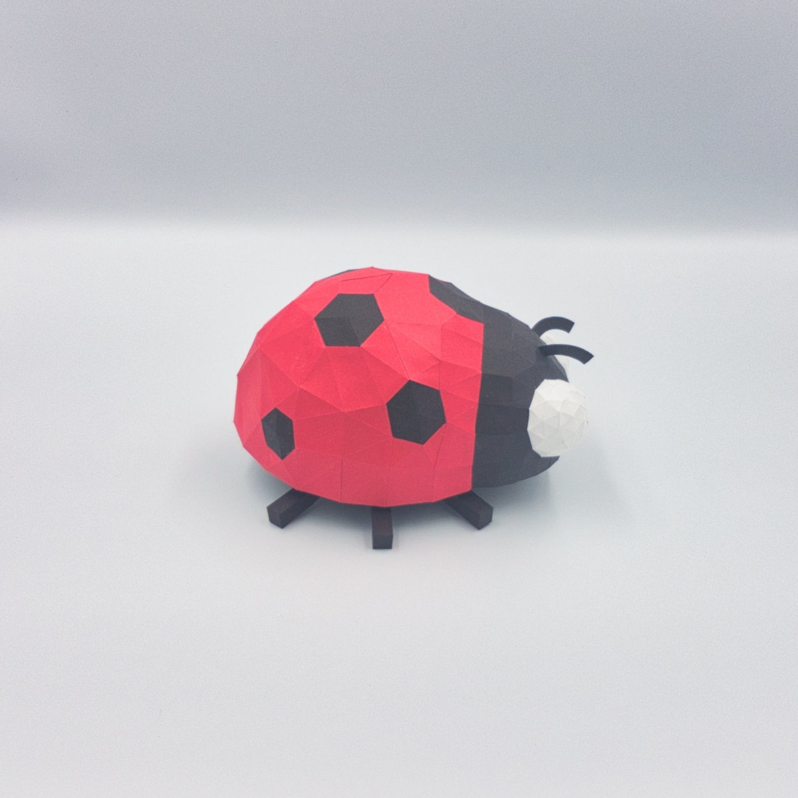 3D Ladybug Papercraft Template | Etsy