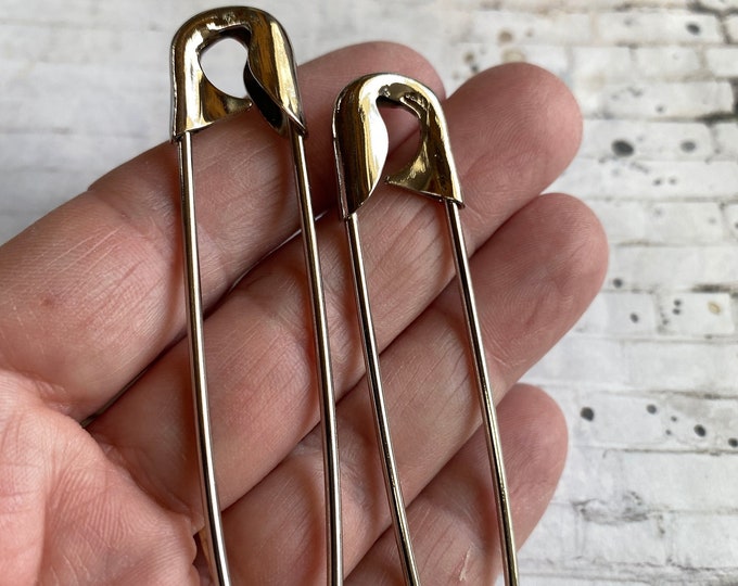 Three Inch Safety Pins, Extra Large Safety Pins, Decorative Pins for ...