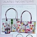 Aunties Two ROCKPORT TOTES Pattern, 1 Yd of Fabric, Whole Cloth Version ...