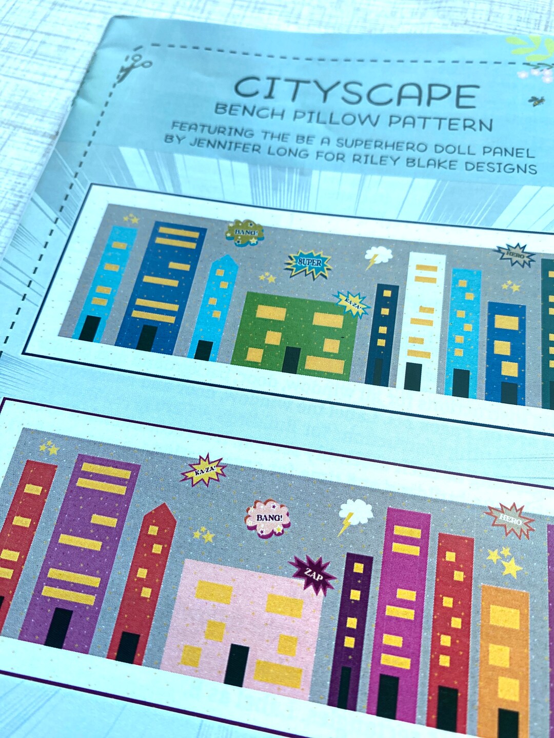 CITYSCAPE QUILT or Pillow Pattern, Bee Sew Inspired Pattern #221 by ...