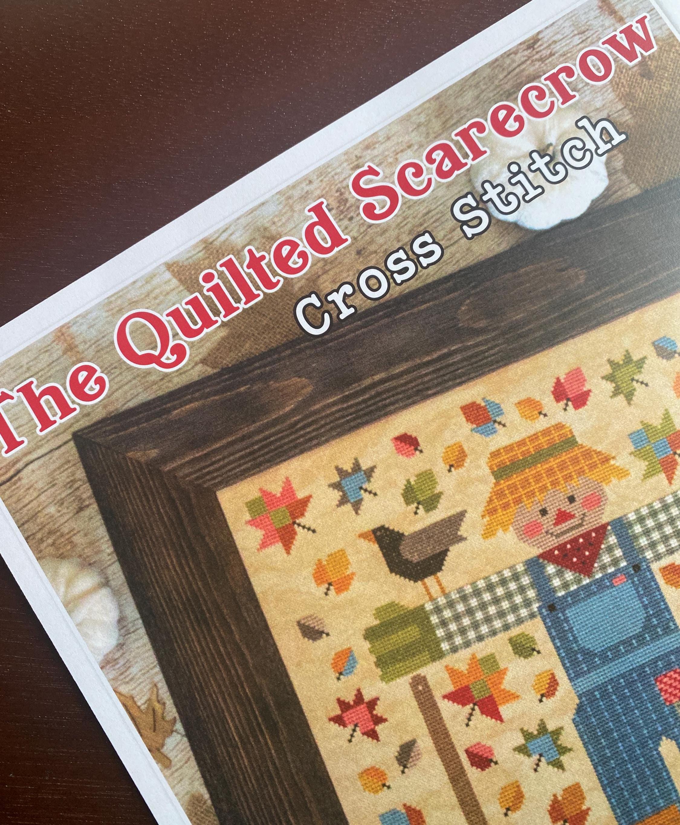 Quilted Scarecrow CROSS STITCH Pattern by Lori Holt, Fall Cross Stitch ...