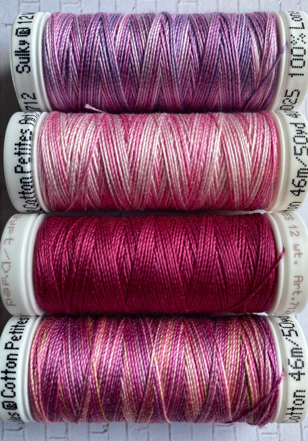 Sulky 12wt Embroidery Thread, ROSE GARDEN 4 Color Mix by Classicneedle ...