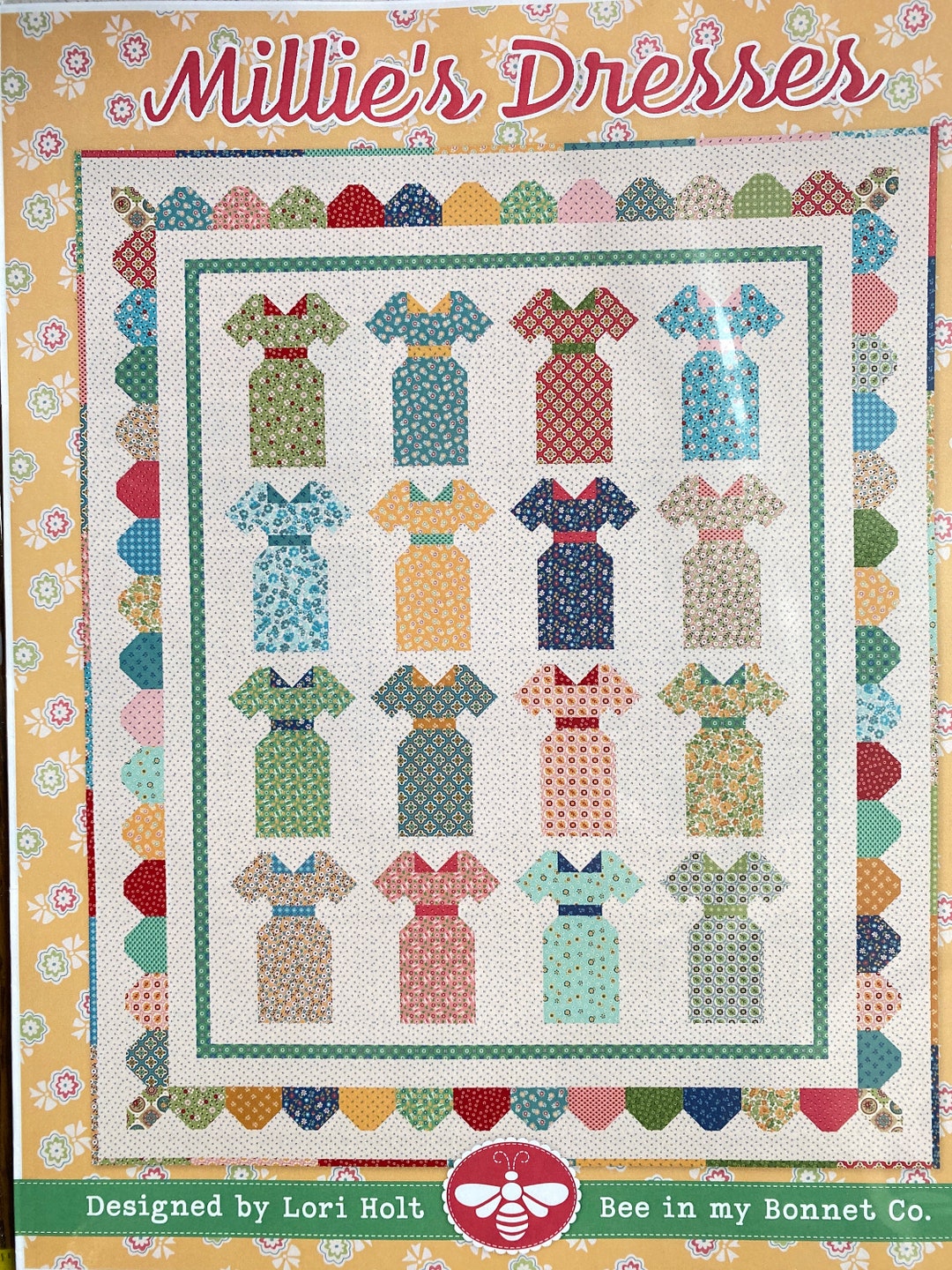 MILLIE'S DRESS Quilt Pattern by Lori Holt, Cutest Vintage Dress Pattern ...