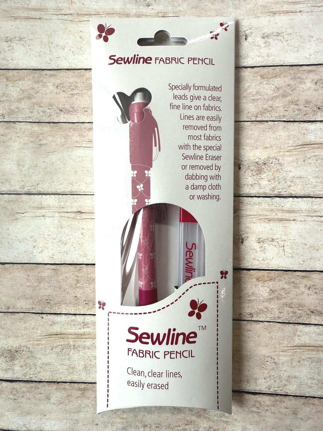 Sewline REFILLABLE Marking Pencil, WHITE Fine Line Sewline Fabric ...