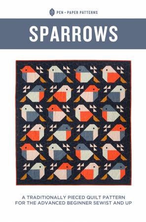 SPARROW Quilt Pattern, Pen and Paper Patterns, BIRD Quilt Pattern, Well ...