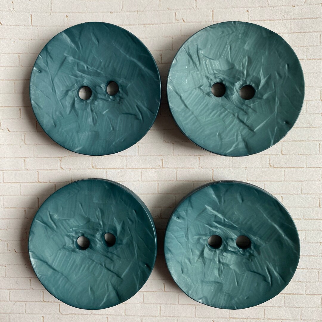45mm Dill Button, TEAL 1.75 Inch Polyamide Button, Large TEAL Buttons ...