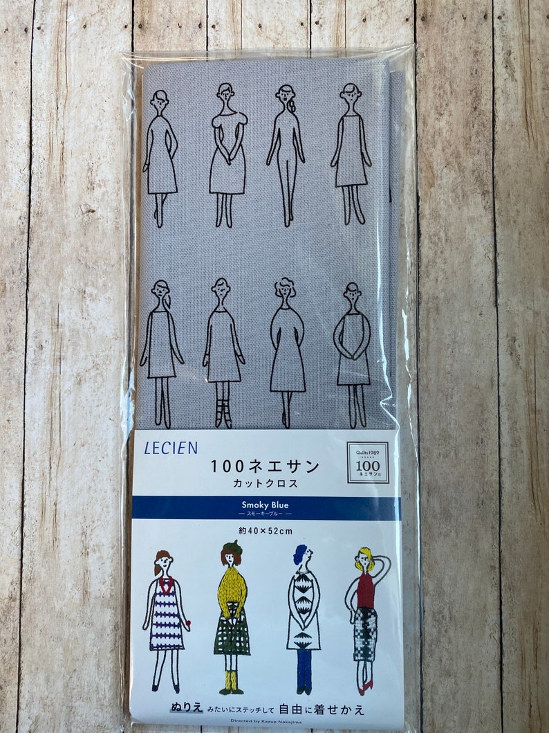 Lecien 100 LADIES, Preprinted 100 Embroidery Cloth, Free Stitch These ...