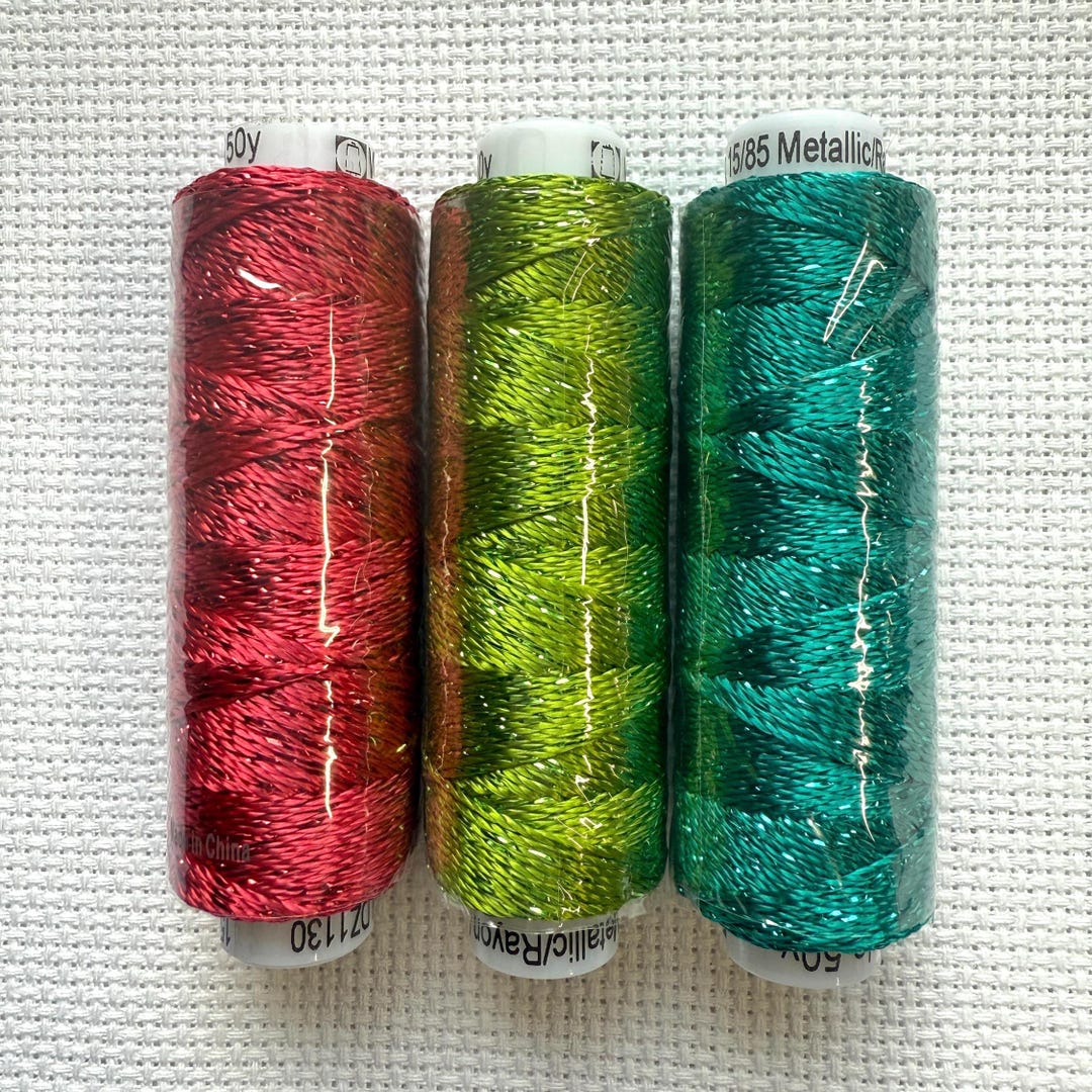 Sue Spargo DAZZLE BRIGHTS Metallic, 50 Yd Spools, Wonderfil Dazzle ...