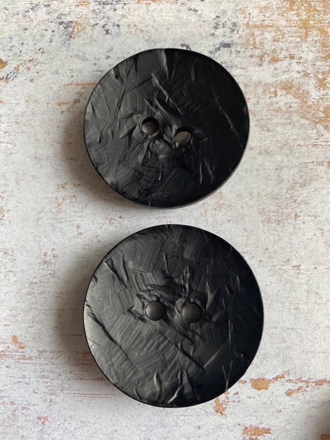 Large BLACK 45mm Dill Button, 1.75 Inch Polyamide Button by Dill, Large ...