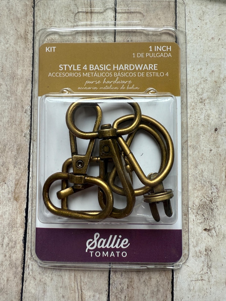 Sallie Tomato 1 Inch Level 4 Hardware Kit, Bag Making Hardware, Nickel ...