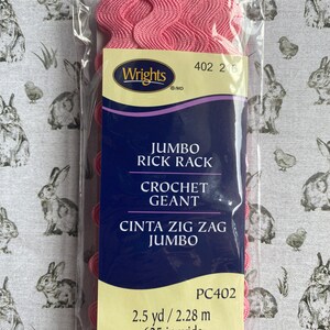 JUMBO Rick Rack, Choice of 5 Colors, .625 Inches Wide. 2.5 Yds per ...