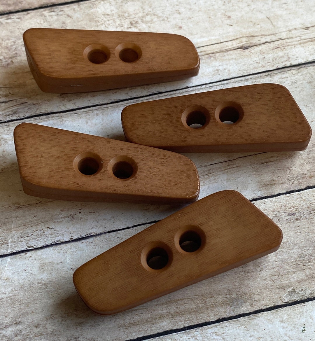 NUTMEG BROWN TOGGLE Closure 50mm Polyamide Button, Toggle Button Large ...