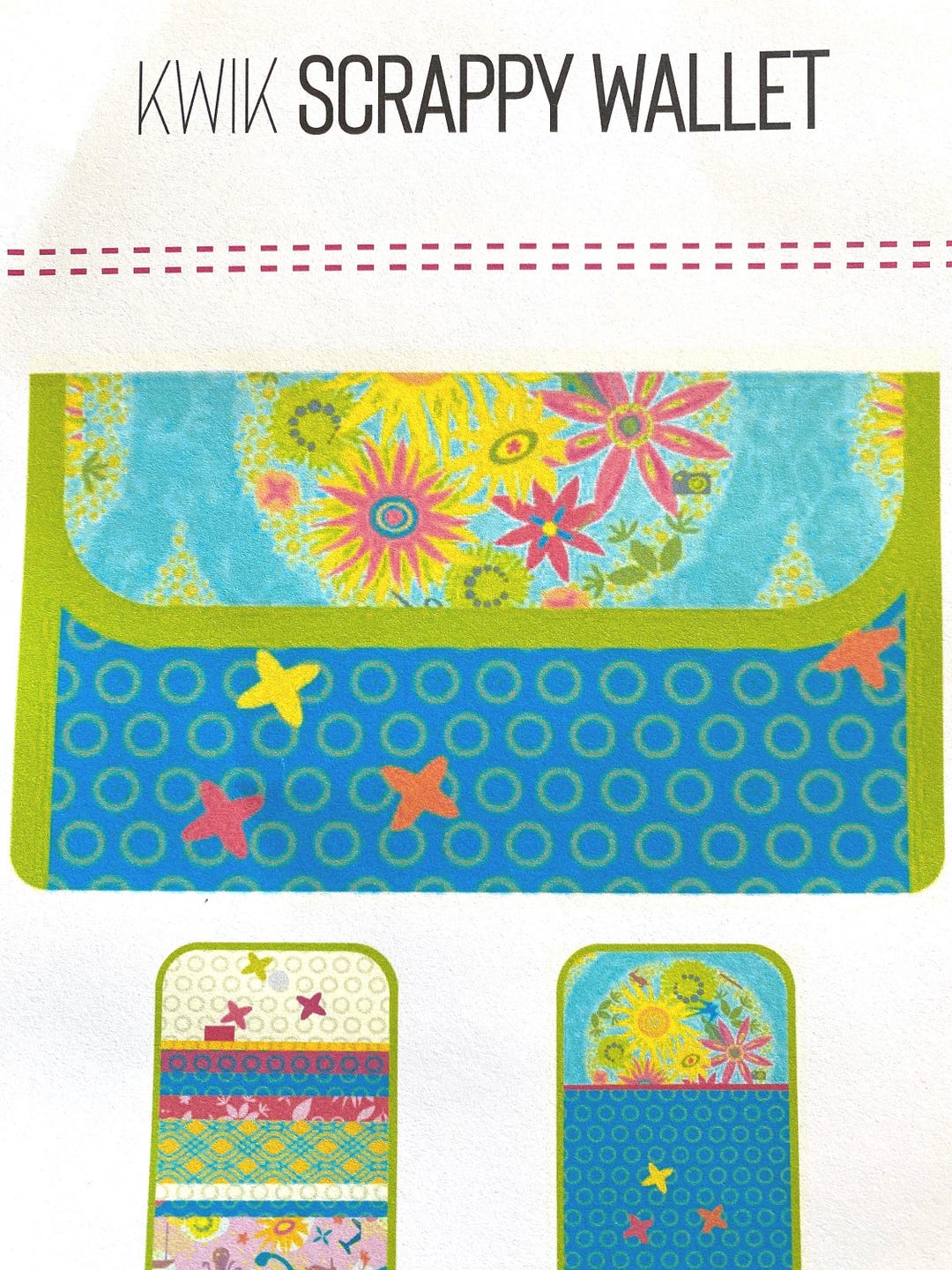 Kwik SCRAPPY WALLET, by Two Kwik Quilters, Fat Quarter Friendly, TKQ-34 ...