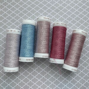 Sulky POLYSPARKLE, 30wt 290 Yd Spool, Pink & Jade Poly Sparkle With ...